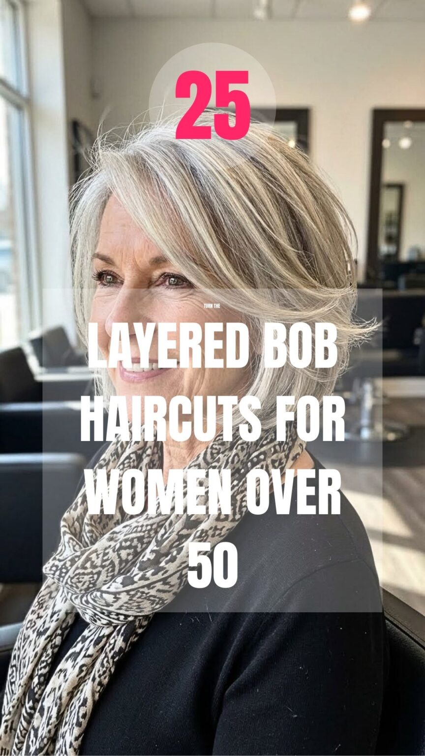 25 Layered Bob Haircuts for Women Over 50 That Bring the Wow Factor ...